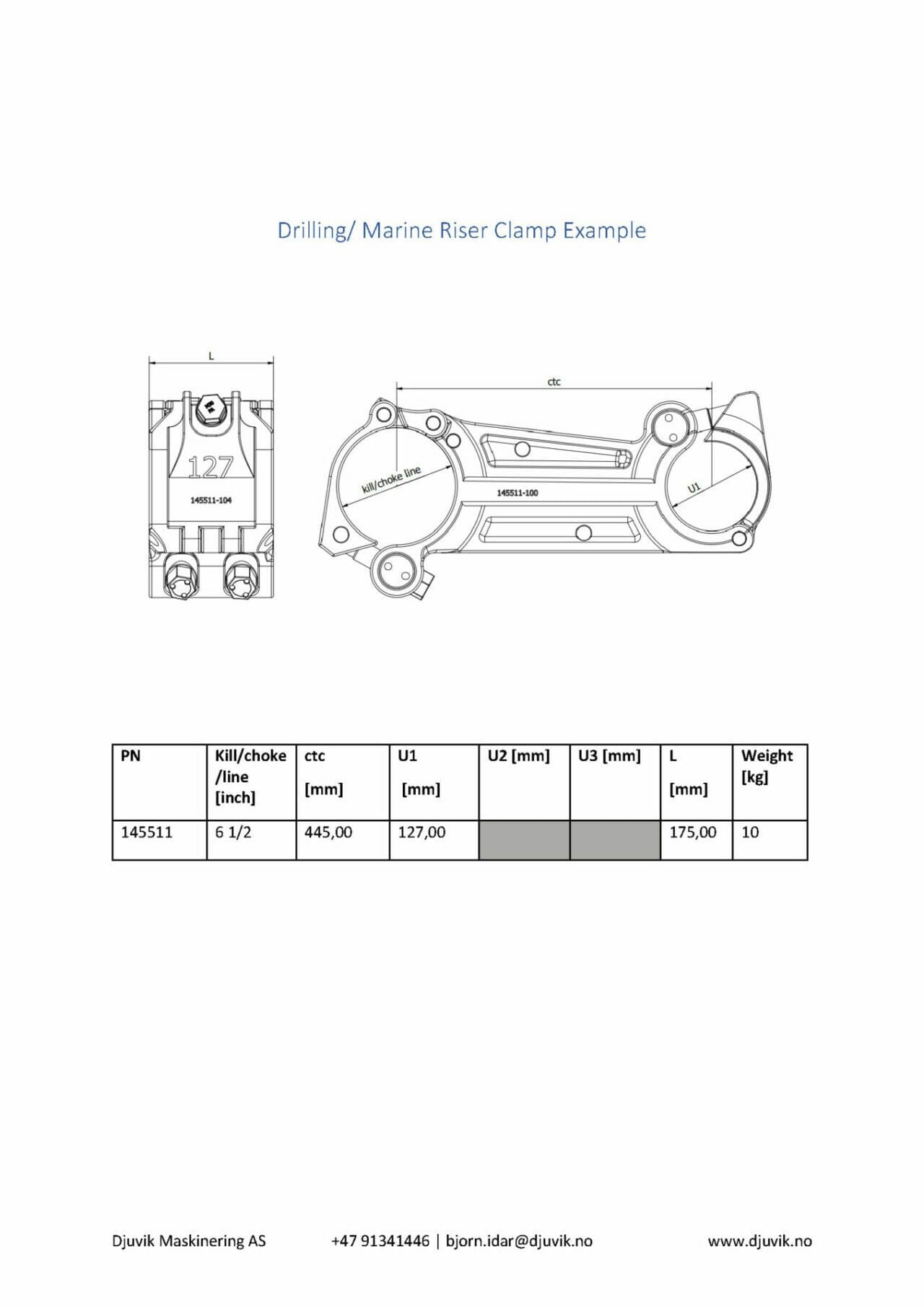 Drilling/Marine Riser Clamps - Djuvik
